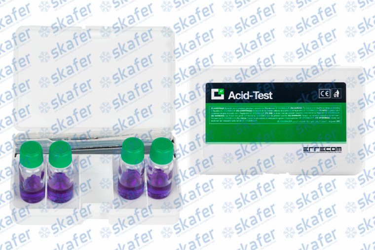 ACID-TEST FLUIDO EM FRASCOS PARA TESTE DE ACIDEZ NO ÓLEO ERRECOM ...